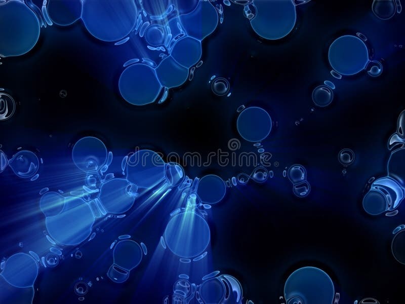Blue Distorted Fantasy Alien Cells Stock Illustration - Illustration of ...