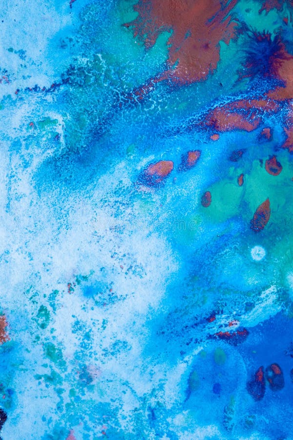 Blue Divorces Dried Paint with Cracks on a White Background Stock Photo ...