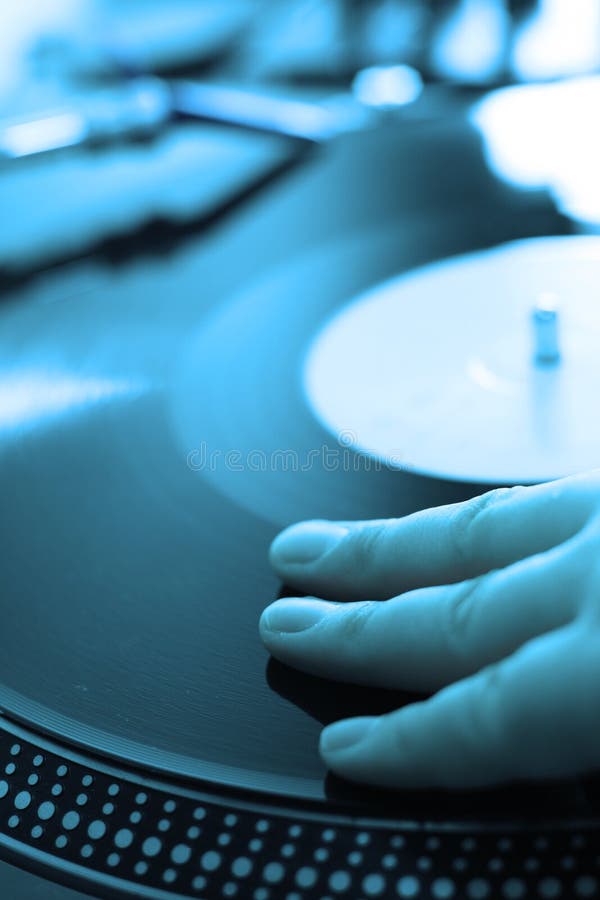 Blue dj stock image. Image of studio, techno, entertainment - 4088587