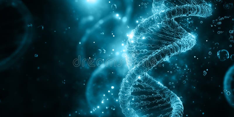 Blue Dna Background stock illustration. Illustration of research ...