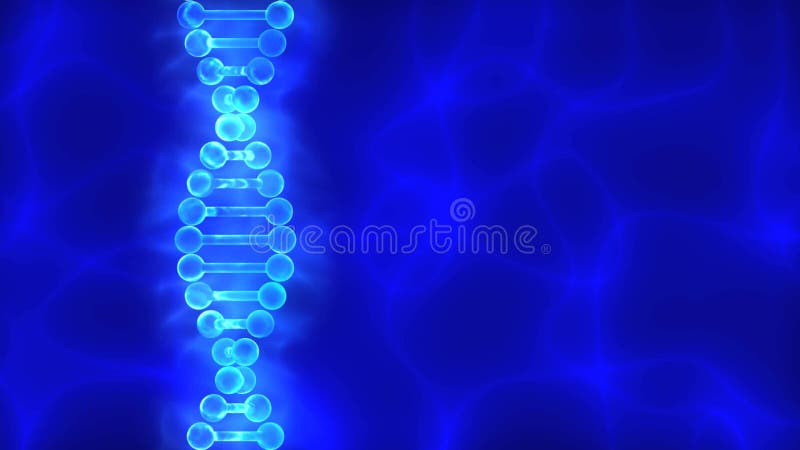 Blue DNA (deoxyribonucleic Acid) Background with Waves Stock Video ...