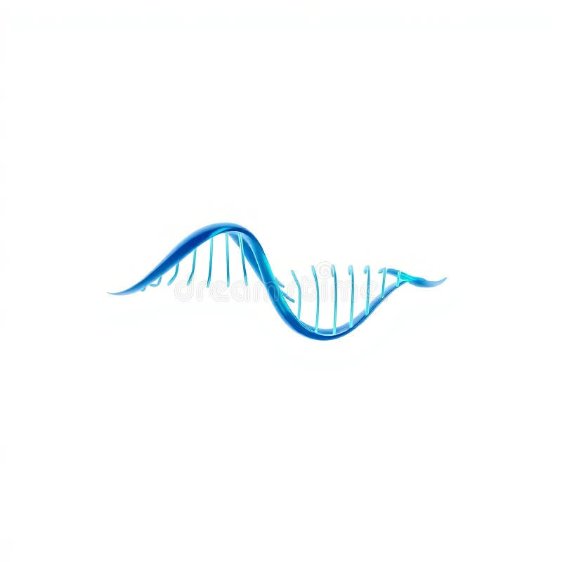 Blue DNA Helix Symbol stock illustration. Illustration of research ...