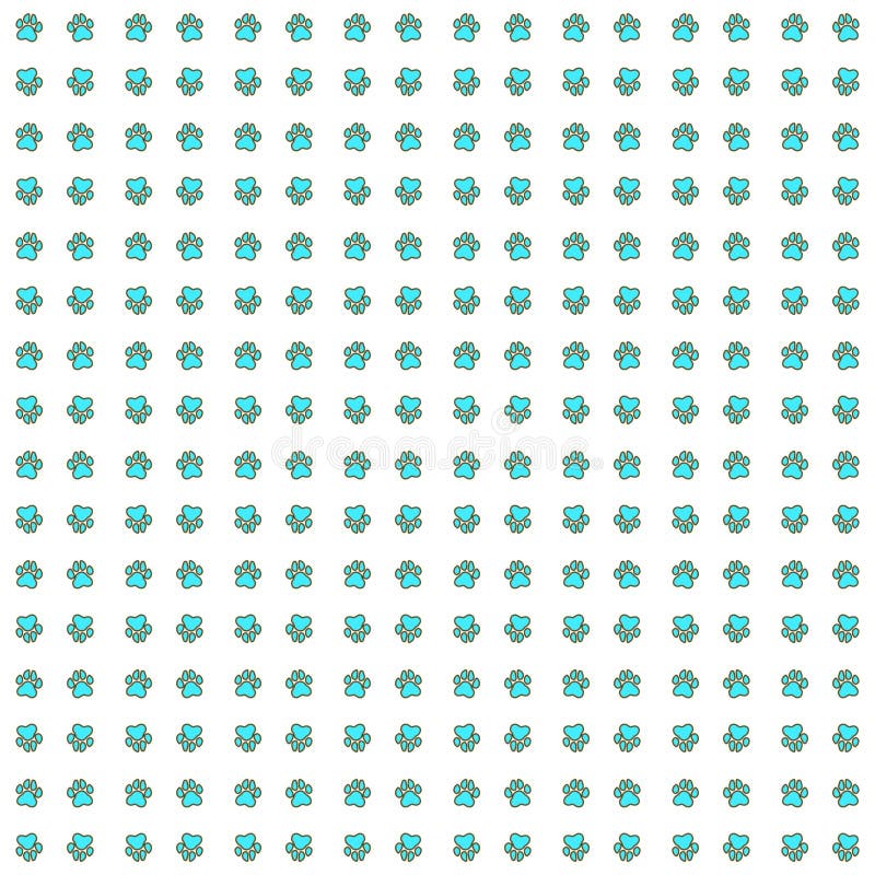 Blue Dog Paws, Blue Cat Paws, Blue Dog Footprints, Blue Cat Footprints ...