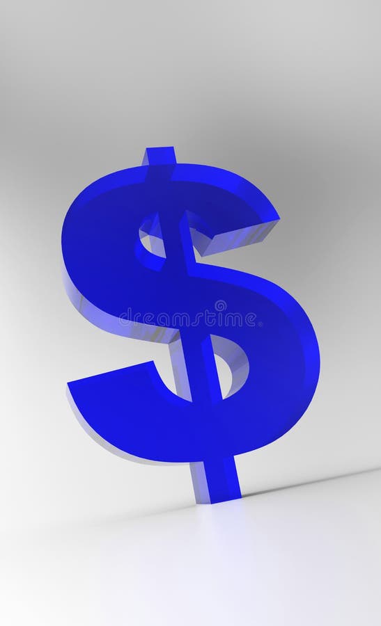 Blue dollar sign stock illustration. Illustration of finances - 32203639