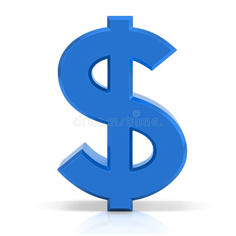 Blue dollar stock image. Image of education, dollar, growth - 50760953