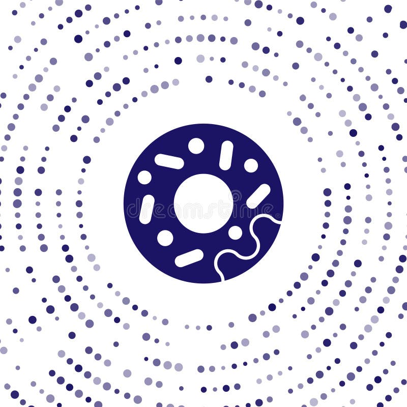 Blue Donut Vector Illustration Stock Vector - Illustration of caramel ...