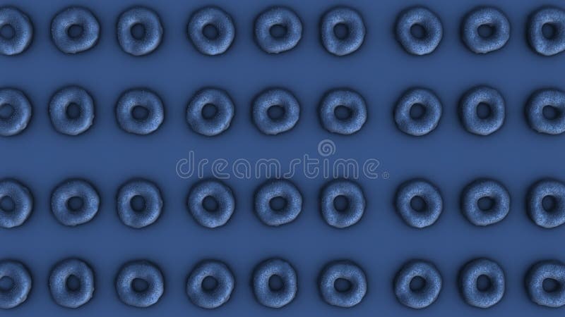 Blue Donut Texture Rotation Loop - Diagonal Classic Blue Stock Video ...
