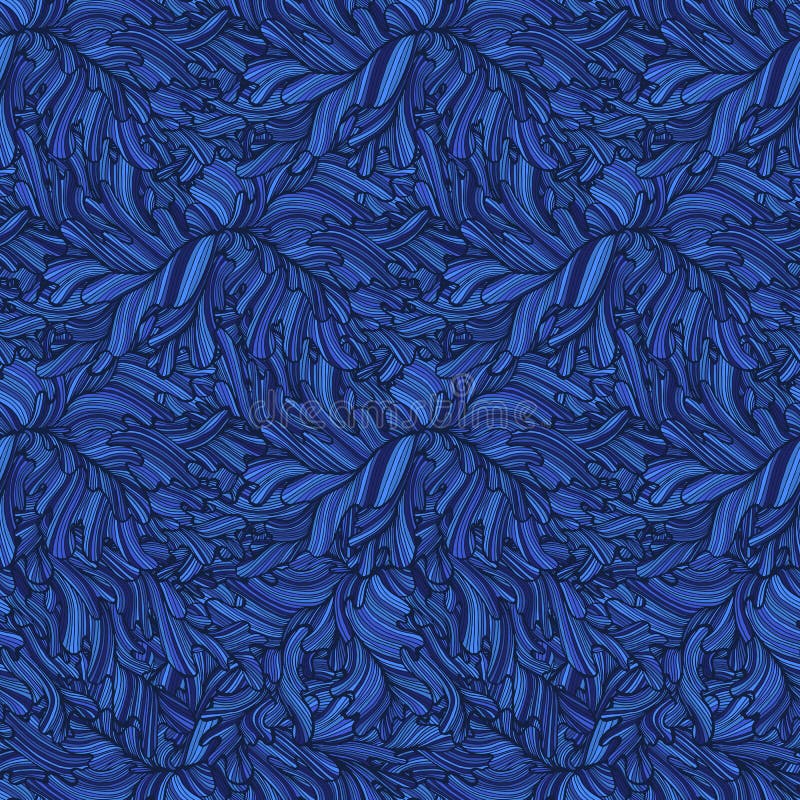 Doodle Abstract Particles, Lines, Spots Blue Color, Isolated on White ...