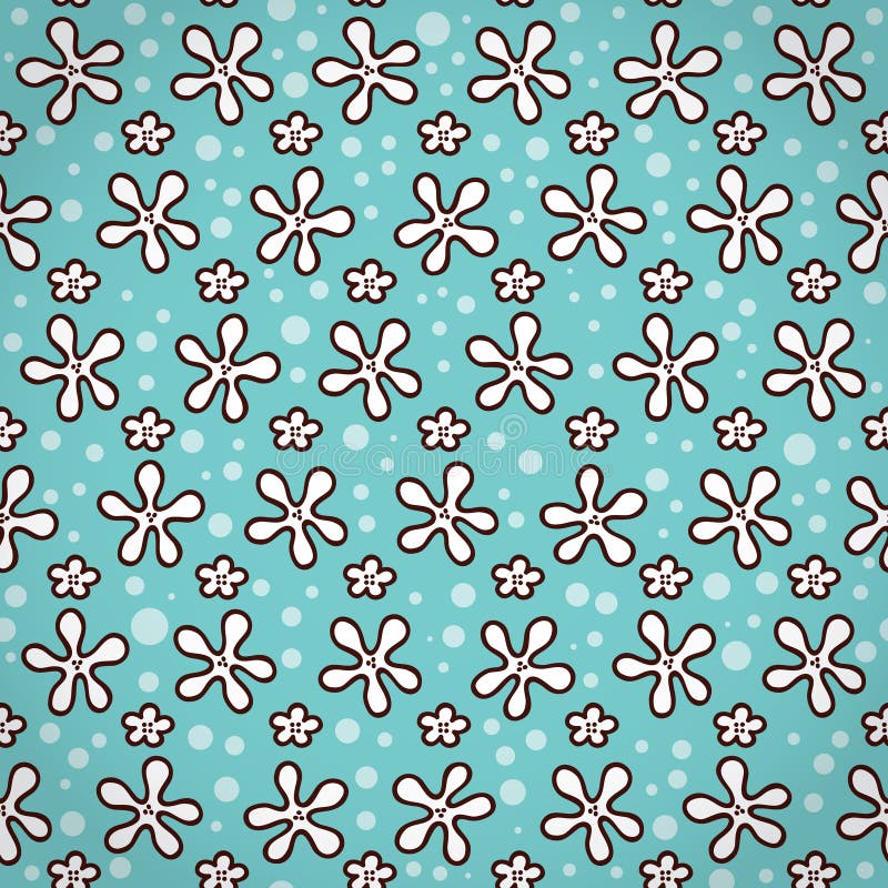 Blue doodle pattern stock vector. Illustration of baby - 35259995