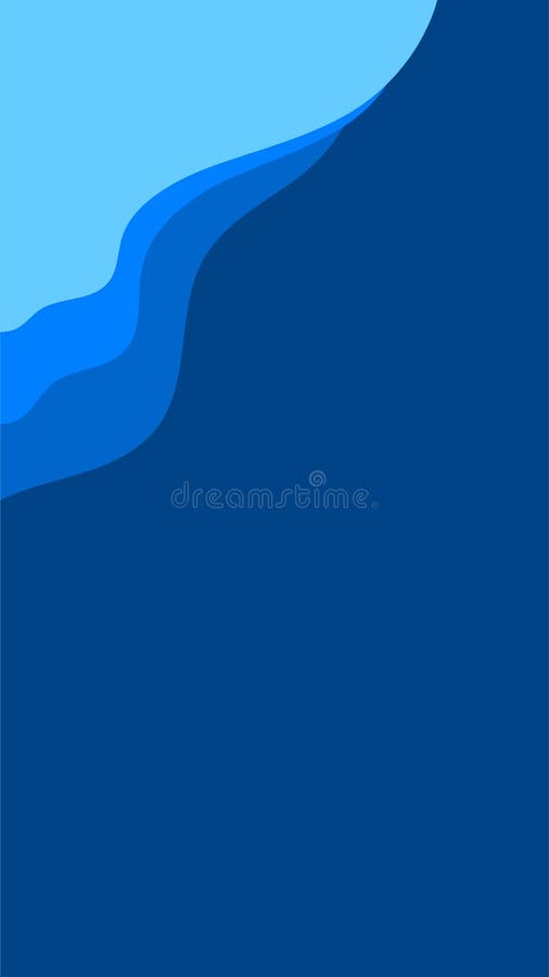 Blue Doodle Wave for Story Background Stock Vector - Illustration of ...