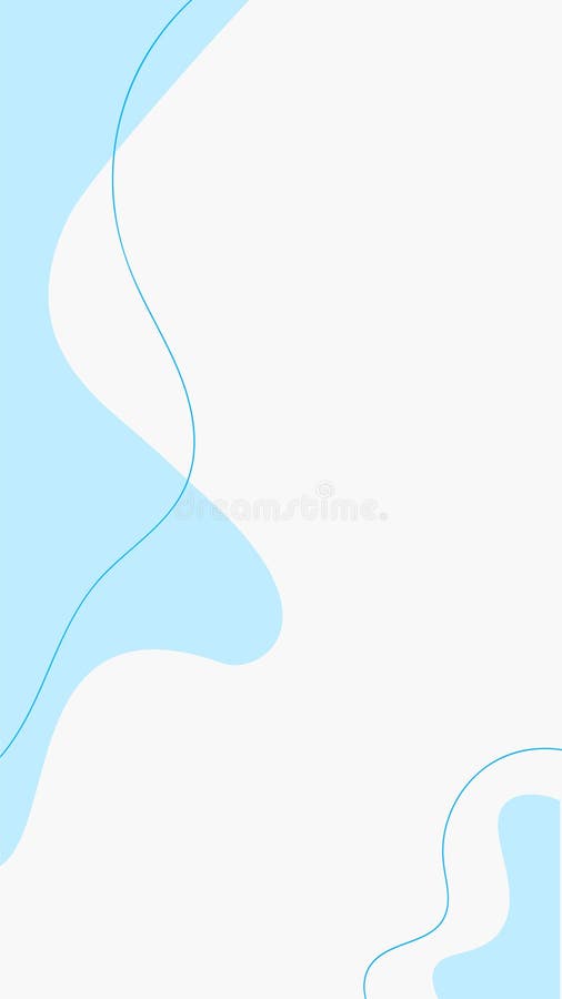 Blue Doodle Wave for Story Background Stock Vector - Illustration of ...