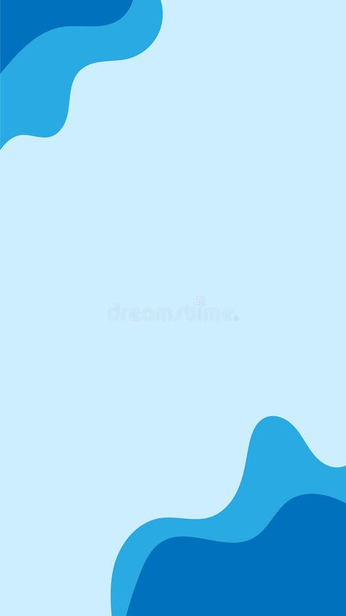 Blue Doodle Wave for Story Background Stock Vector - Illustration of ...