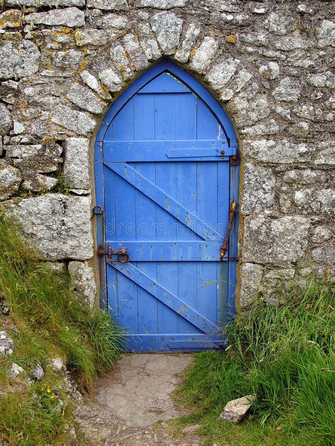 Blue Door stock image. Image of countryside, antique, herb - 1545527