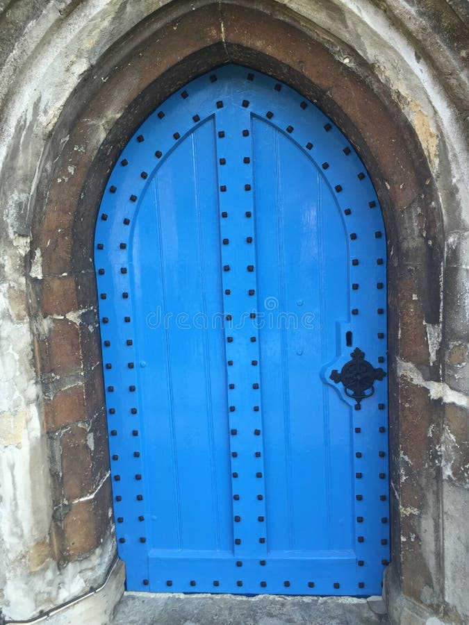 Blue door stock image. Image of blue, exit, entrace, wood - 61418615