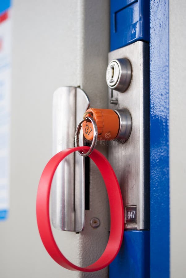 Blue door with lock stock image. Image of entrance, numbers - 68901551