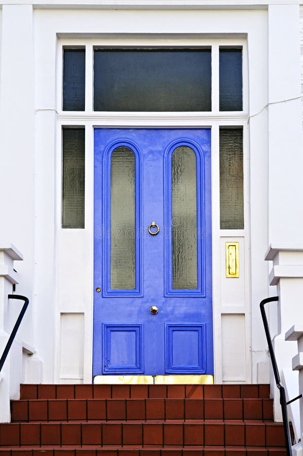 Blue door in London stock image. Image of beautiful, gold - 11317697