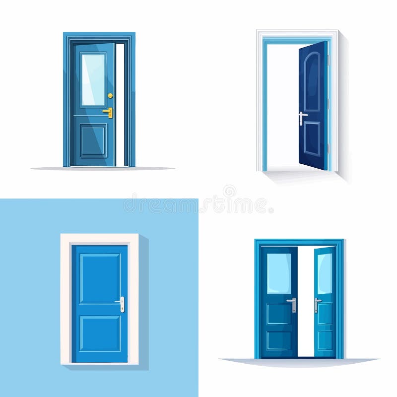 Door Vector Flat Minimalistic Asset Isolated Illustration Stock Vector ...
