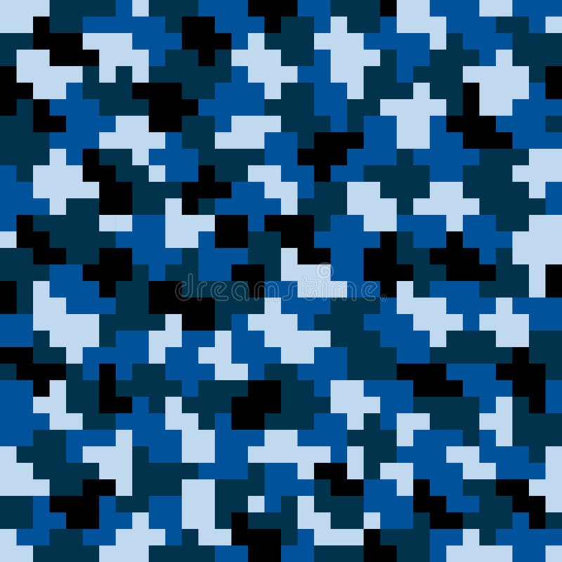 Blue Dot Camouflage Pattern Stock Vector - Illustration of textile ...
