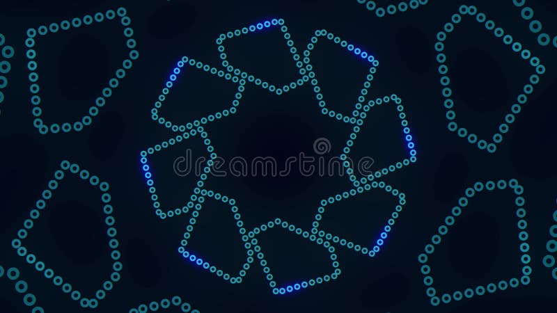 Blue Dot Geometric Pattern Intriguing Circular Design Stock Video ...