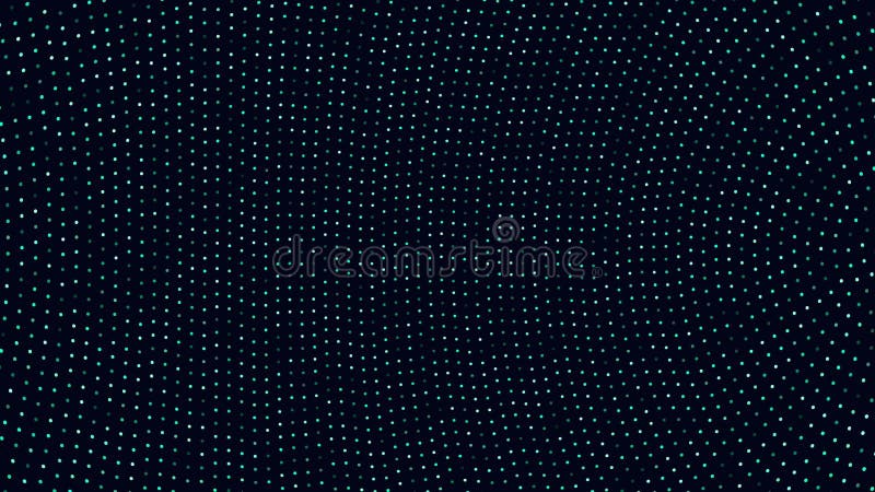 Dynamic Blue Dot Pattern on Dark Background Creates Intricate Visual ...