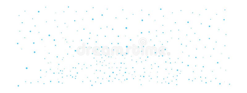 Blue Dot Pattern. Falling Snow Stock Vector - Illustration of tiny ...