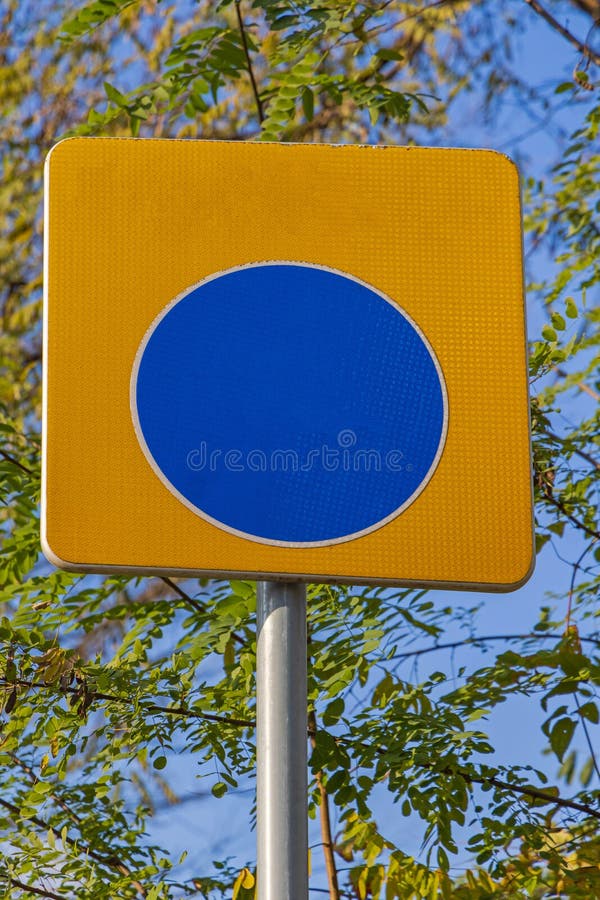 Blue Dot Sign stock photo. Image of 2021, symbol, road - 236807736