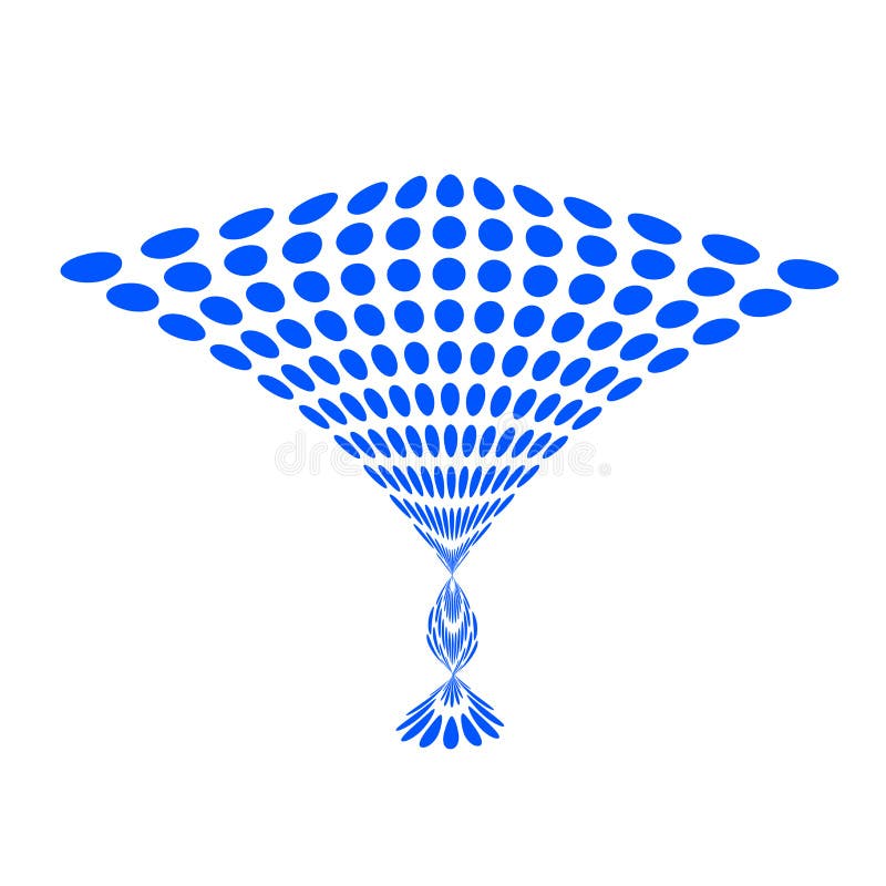 Blue Dots Abstract Cup Shape Vector Stock Vector - Illustration of ...