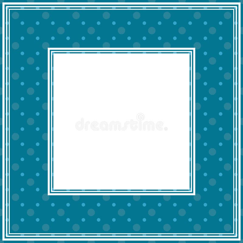 Blue dots border stock vector. Illustration of polka - 60815432