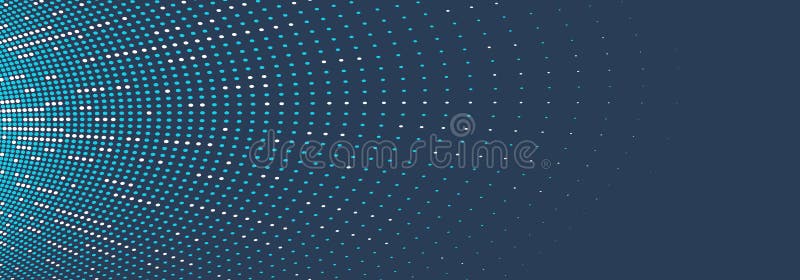 Blue Dots in 3D Perspective Vector Abstract Background, Multimedia ...