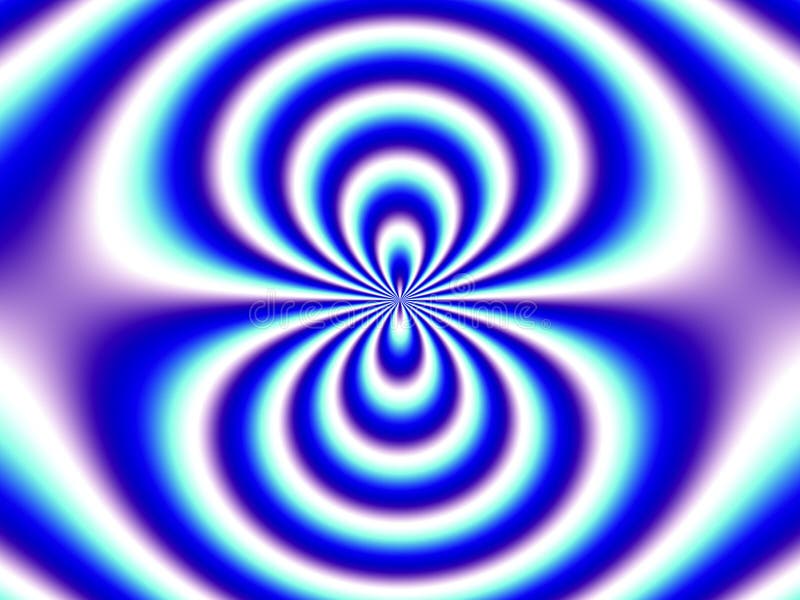 Blue Double Funnel Illusion Optical White Απεικόνιση αποθεμάτων ...
