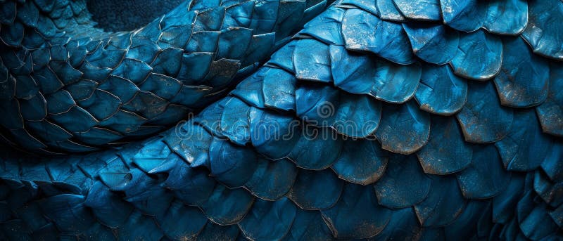 Blue Dragon Scale Pattern Close-up - Luxury Background Texture for ...