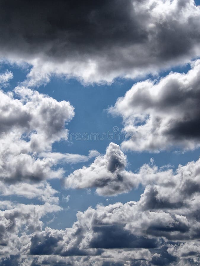 Blue dramatic clouds stock photo. Image of dramatic, stormy - 88639452