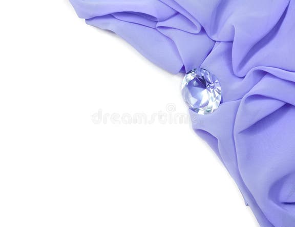 The Blue Drape with a Diamond Stock Photo - Image of diamonds, delicate ...