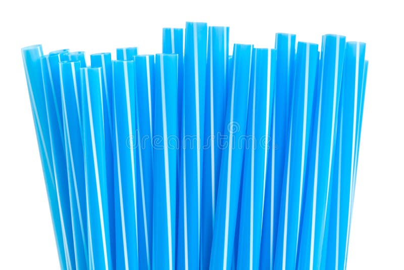 Blue drinking straws stock image. Image of straw, drink - 91844501