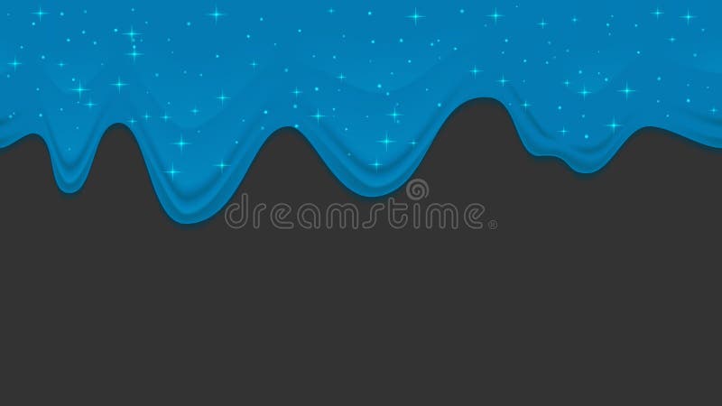 Blue Dripping Slime on Blue Background Stock Vector - Illustration of ...