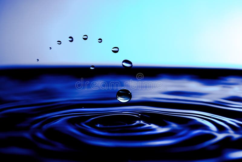 Blue drop stock image. Image of liquid, circle, drop - 13486983