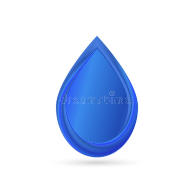 Blue drop of water. stock vector. Illustration of water - 84286273