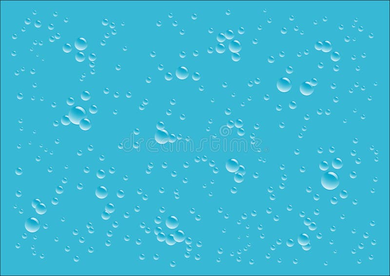 Blue Water Drops Background3 Stock Vector - Illustration of drink ...