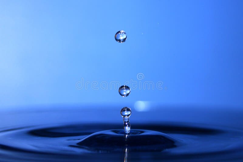Rain Drops Hitting Water Surface Stock Photo - Image of over, gravity ...