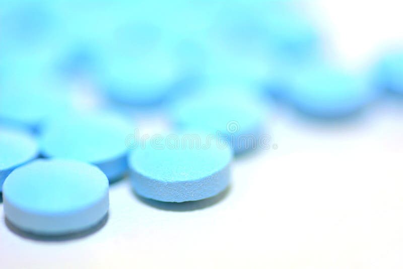 Blue Drug Pills stock image. Image of treatment, medication - 176458261