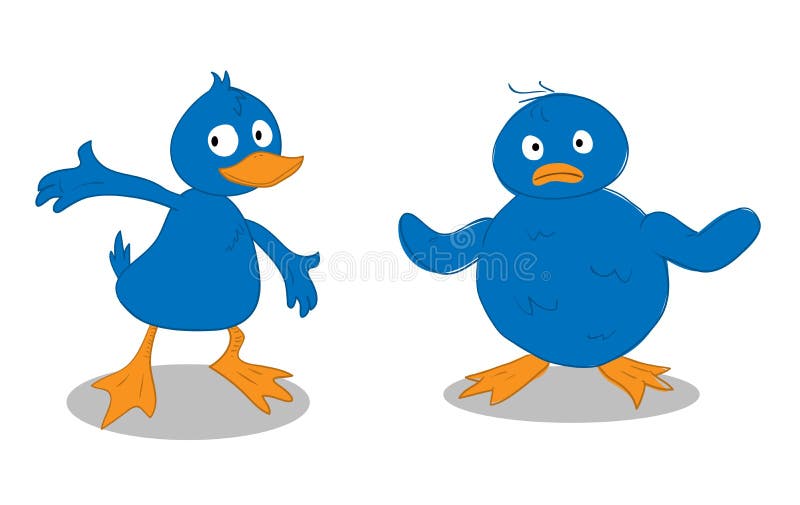 Blue Chick Logo Vector Design Stock Vector - Illustration of avifauna ...