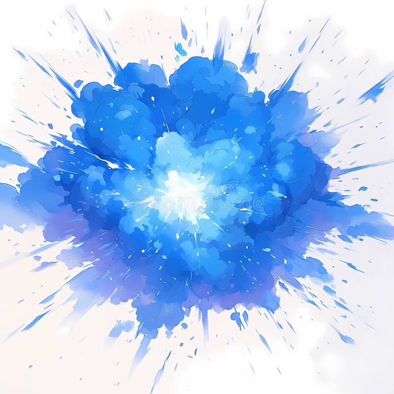 Blue Dust Explosion stock illustration. Illustration of visual - 354780204