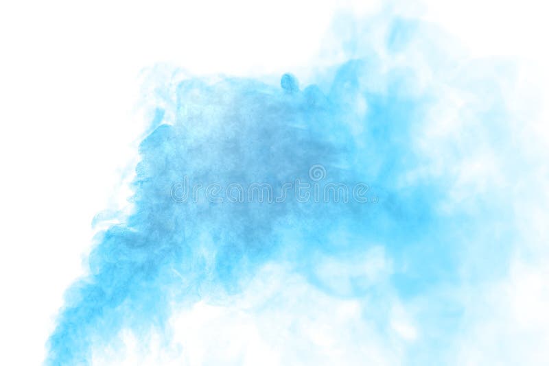 Blue Dust Powder Explosion. Stock Image - Image of background, rock ...