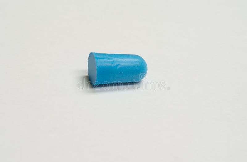 Blue Ear plug stock photo. Image of blue, paper, plug - 155864212