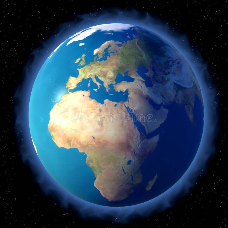 Blue Earth stock illustration. Illustration of aura, earth - 1984838