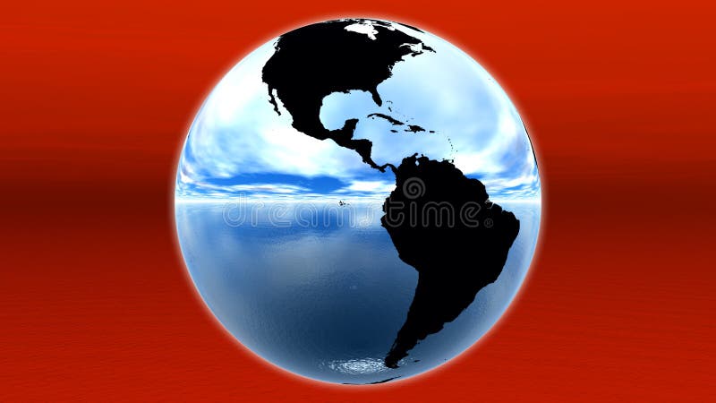 Blue earth stock illustration. Illustration of concept - 7078649