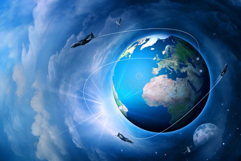 Blue Earth stock illustration. Illustration of data, earth - 29753605