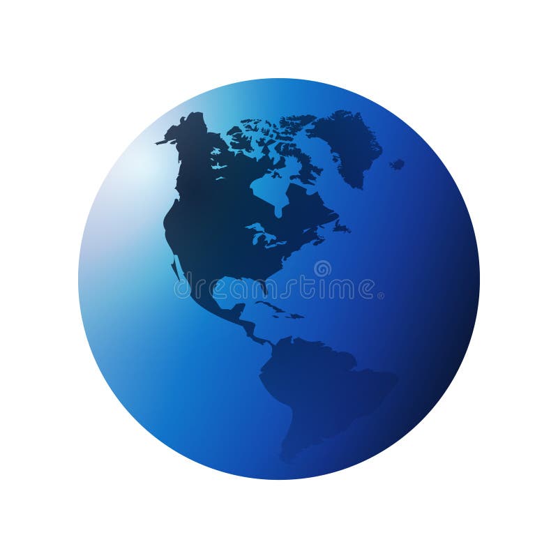 Blue Earth Globe Design Layout - Global Business, Technology ...