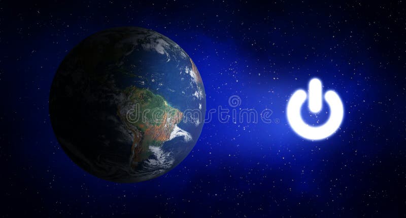 Earth Hour stock illustration. Illustration of electric - 8758635