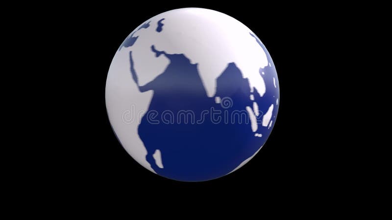 Rotating Earth with Evolving Clouds Lower Third (L Stock Video - Video ...